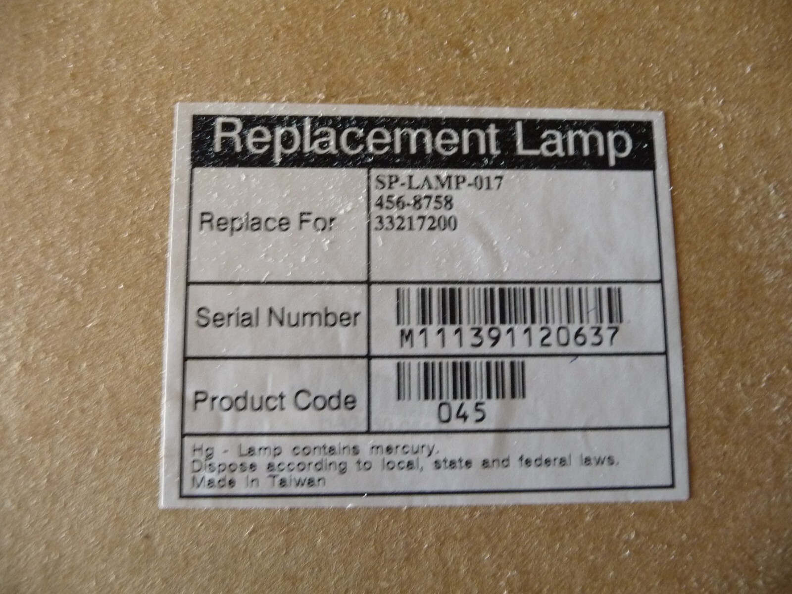 OEM SP-LAMP-017 Replacement Lamp & Housing for Infocus Projectors | eBay