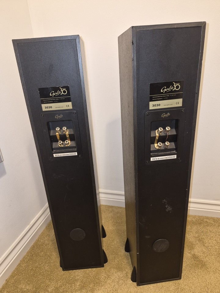 Gale 3030 SERIES Floorstanding Speakers Pair Black Gloss Gloss Finish ...