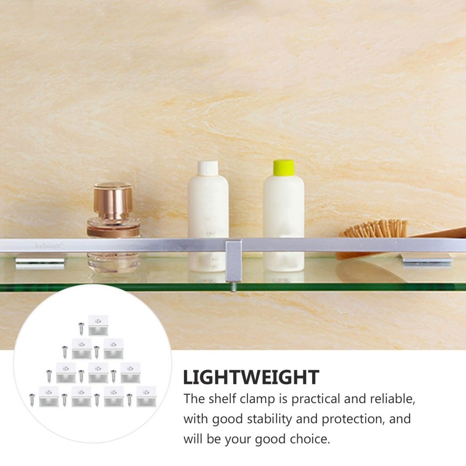 2 PCS Glass Sandwich Panel Bracket Shelf Support Holder Clamp Brackets ...