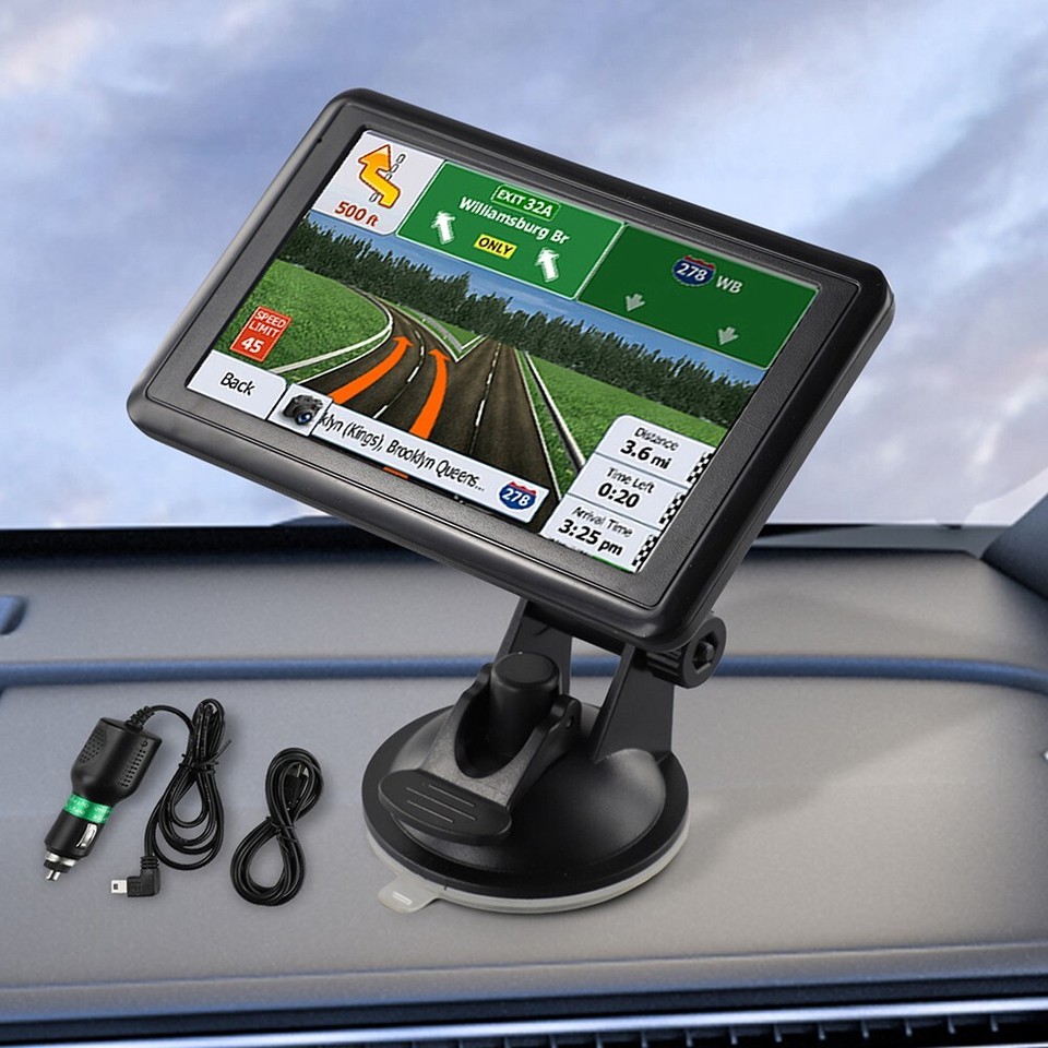 Enhanced 5 GPS Navigator Device with Car Truck Navigation and 8GB ...
