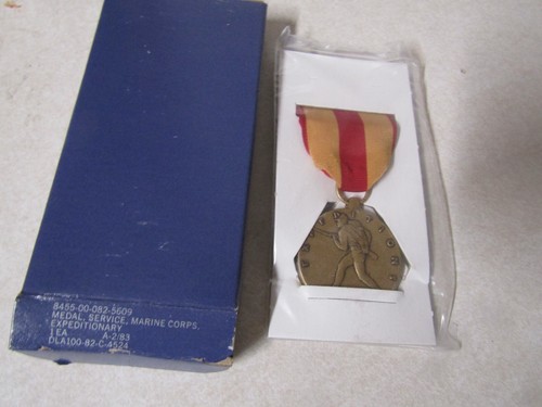 MILITARY INSIGNIA MEDAL AWARD US MARINE CORPS EXPEDITIONARY SERVICE NEW ...