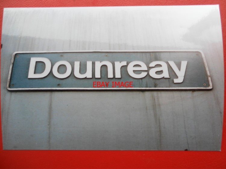 PHOTO NAMEPLATE - DOUNREAY CLASS 37 LOCO NO 37262 | eBay UK