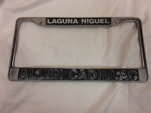 Laguna Niguel Allen Cadillac California Car Dealership Metal License ...