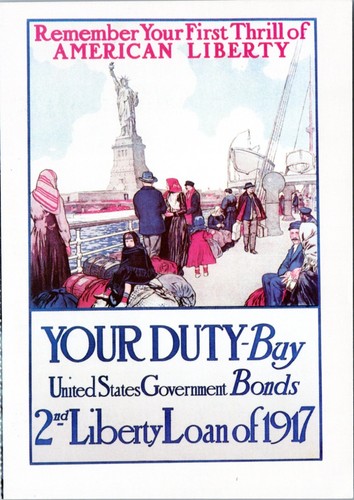 Postcard Family Circle reprint of WWI poster Statue of Liberty buy ...