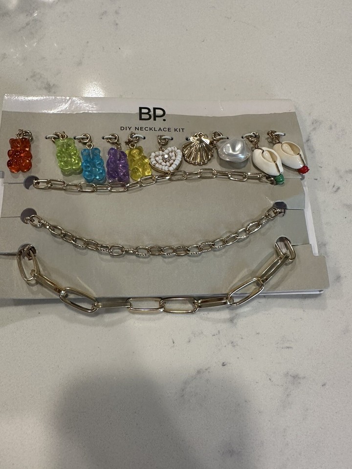 BP DIY Necklace Kit Gummy Bear and Seashell. With clear Bag. | eBay