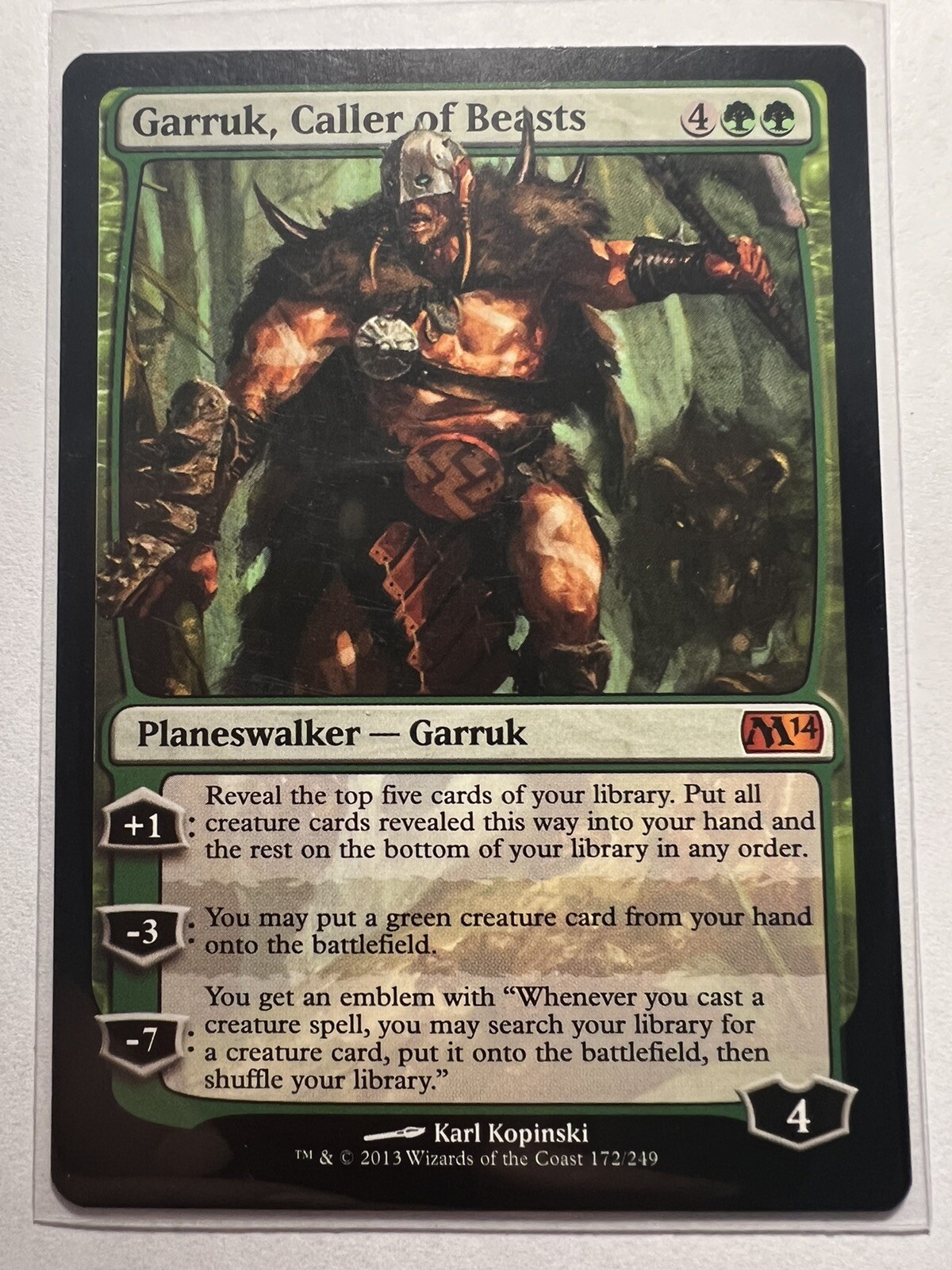 MTG Garruk, Caller of Beasts Magic 2014 172/249 Regular Mythic | eBay