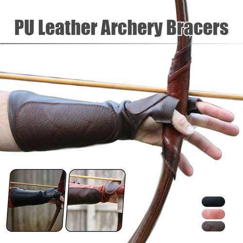 Medieval Archery Gauntlet Shooting Glove Hunting Guard Armor Faux ...
