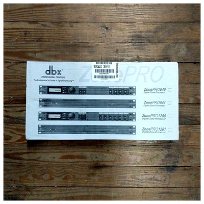 dbx ZonePro 641 6x4 Digital Zone Processor Open Box #445 691991400735 ...