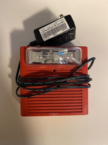 Fire alarm signal light-plug in red | eBay