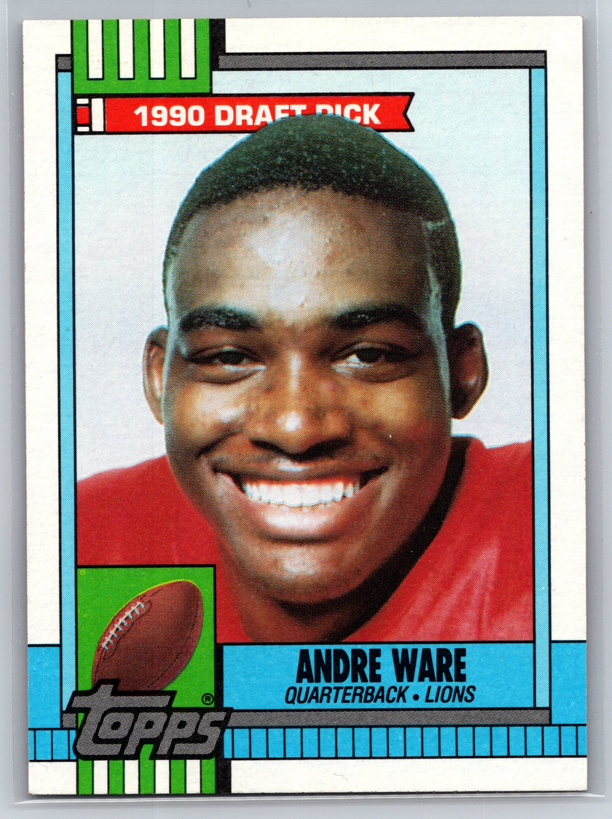 1990 Topps #349 Andre Ware Rookie Houston Cougars Heisman Winner | eBay