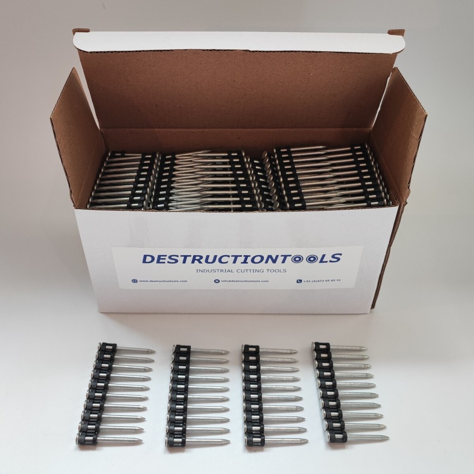1000x collated concrete nails 38mm - for Spit Pulsa 27, 40, 65 & 800 ...