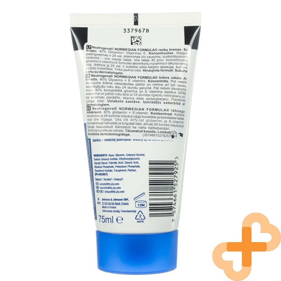 NEUTROGENA Dry Chapped Hand Skin Cream 75ml Very Effective Moisturizing ...