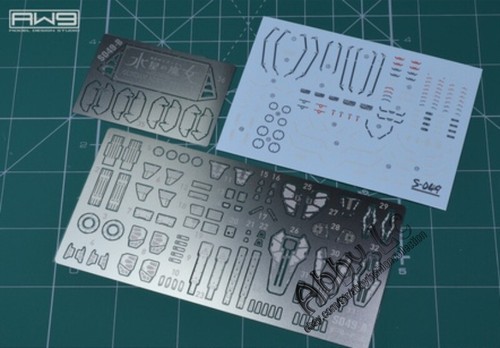 for HG 1/144 XVX-016RN Aerial Rebuild AW9 Metal Detail Part Etch Sheet ...