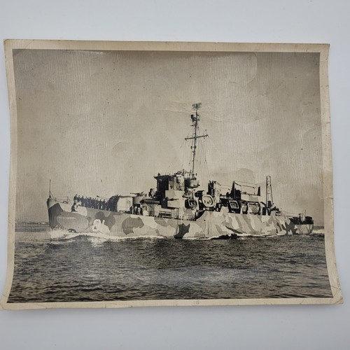 WWII Era Photograph USS Tatum AOD-81 High Speed Transport Ship Buckley ...