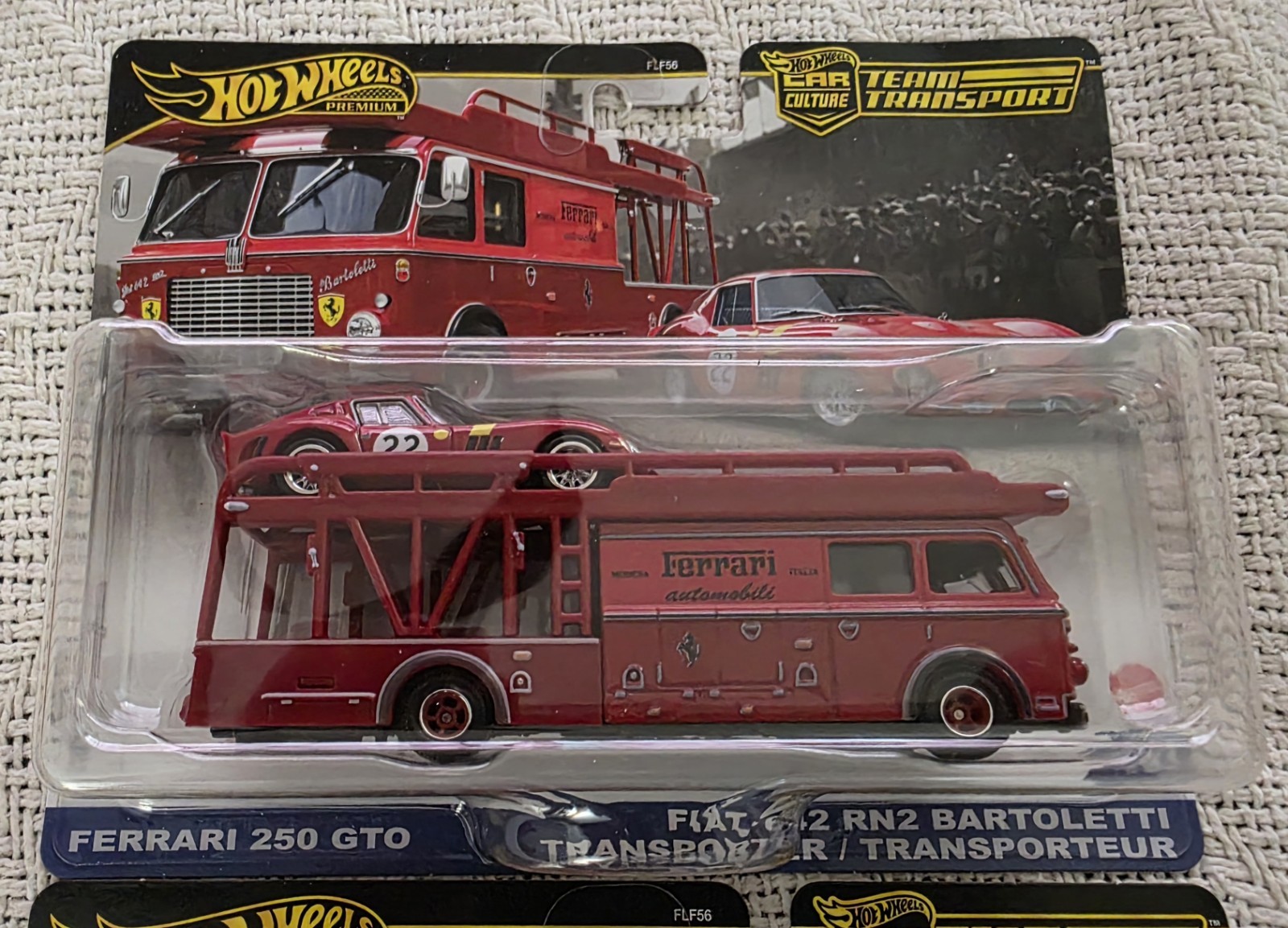 Hot Wheels Team Transport FERRARI 250 GTO & FIAT 642 RN2 BARTOLETTI ...