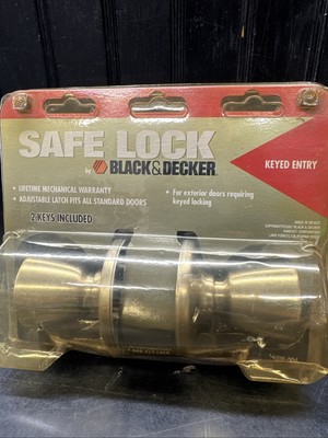 Black & Decker Safe Lock Exterior Door Lock Keyed Entry New NOS | eBay