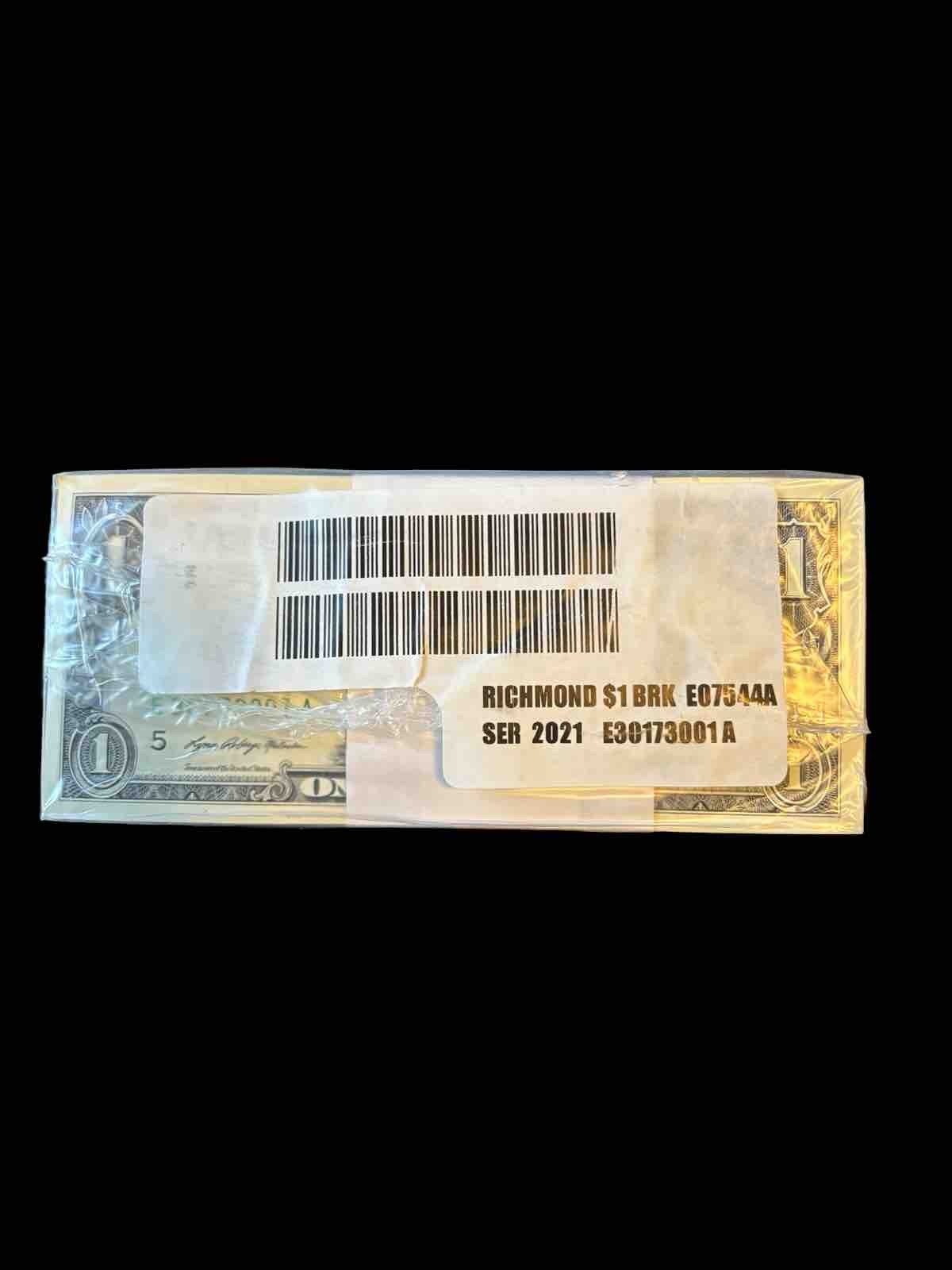 1 BEP Brick Of $1 Bills (1000 ONE DOLLAR BILLS) -2021 Richmond ...