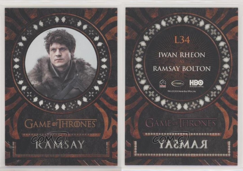 2019 Game of Thrones Inflexions Laser Cut Iwan Rheon as Ramsay Bolton # ...