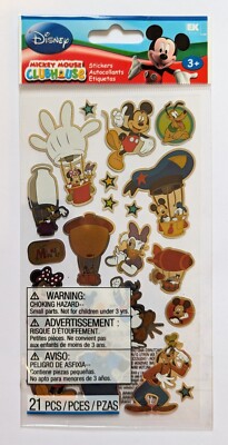 Disney Mickey Mouse Clubhouse Foil Metallic Scrapbooking Stickers EK ...