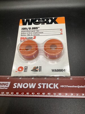 WORX WA0004 String Trimmer Replacement Spool/Line Double Helix 2-pack ...