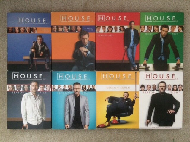 House MD complete series 1-8 set Seasons 1 2 3 4 5 6 7 8 authentic ...