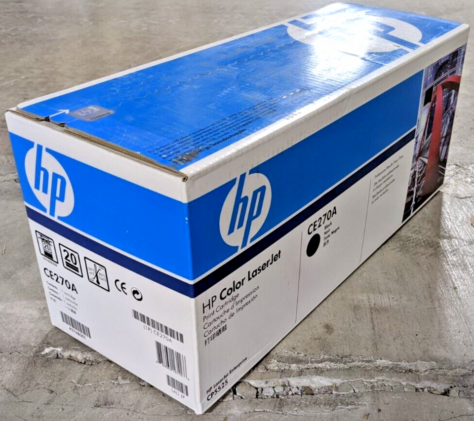 Genuine HP 650A CE270A Black High Yield Toner 13.5K Page HP LaserJet ...