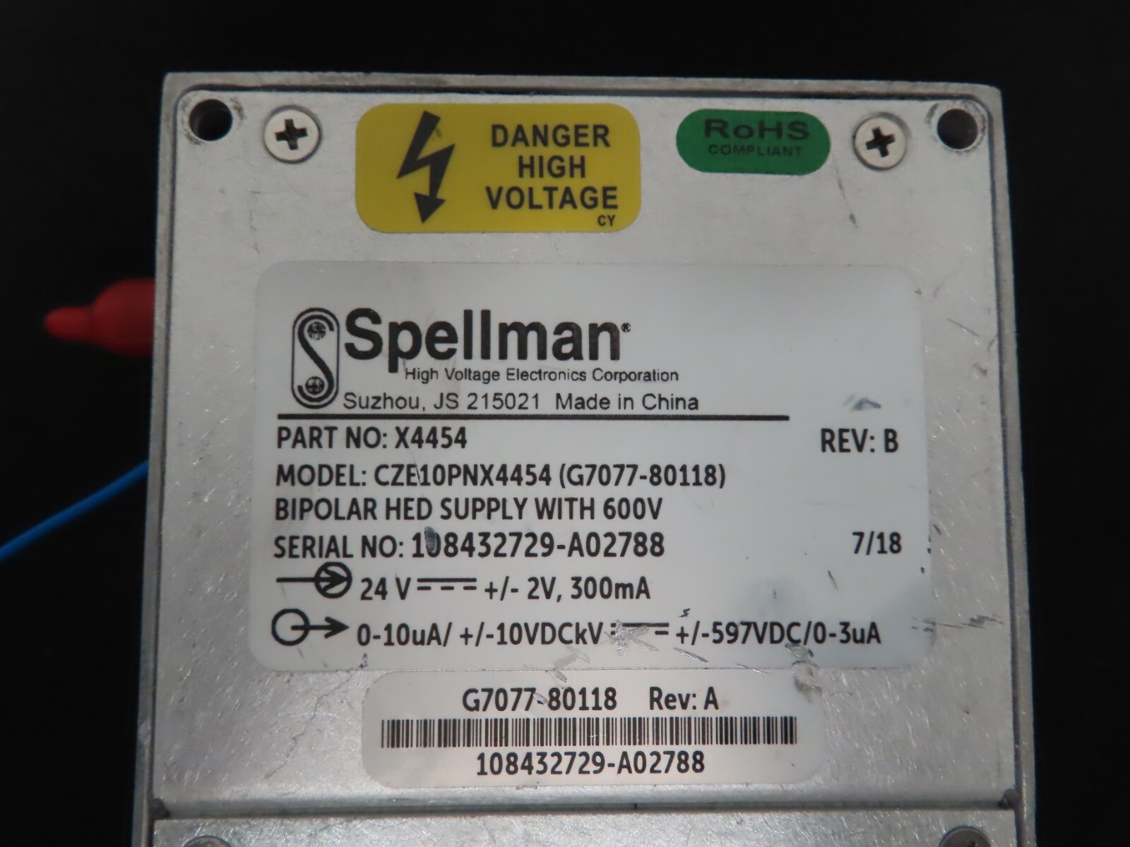 Agilent GCMS Bipolar HED Power Supply G7077-80118 for sale online | eBay