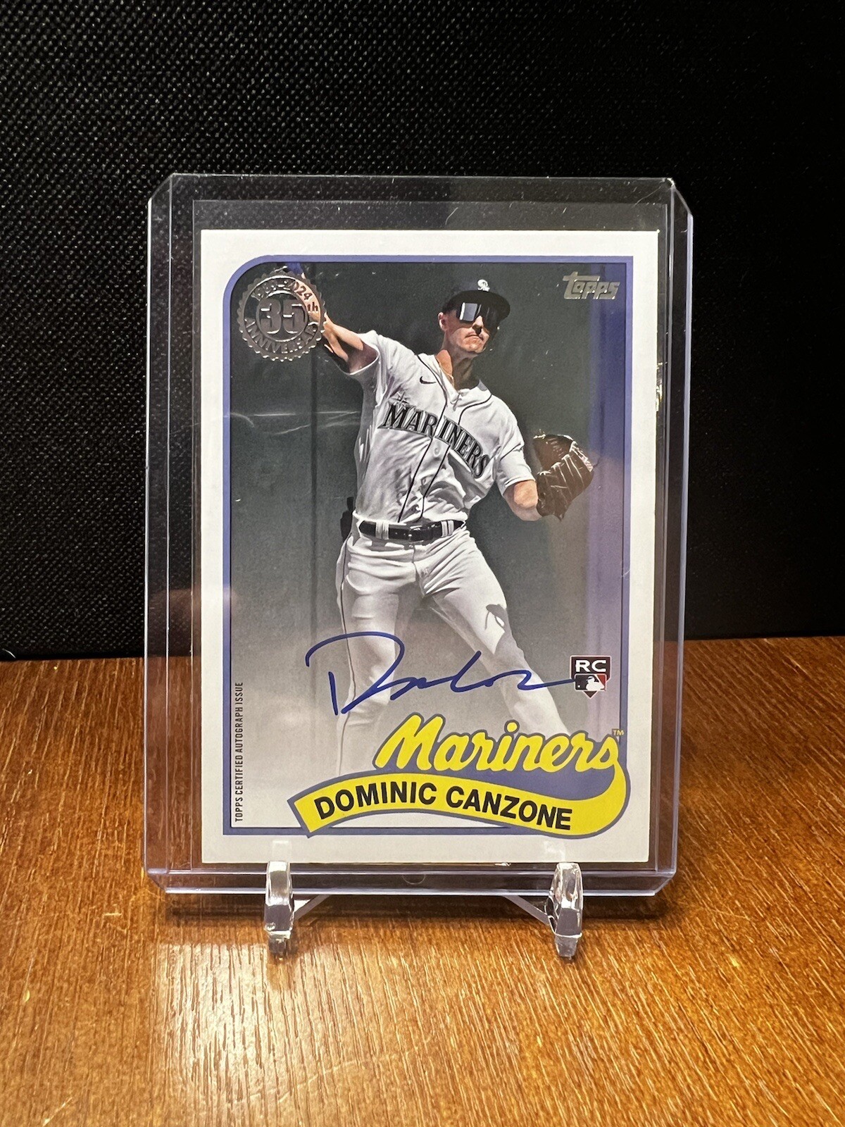 Dominic Canzone 2024 Topps Series 1 35th Anniversary RC MARINERS On ...