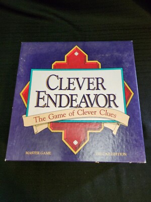 Clever Endeavor Deluxe Edition Board Game by Mind Games 1989 Vintage ...