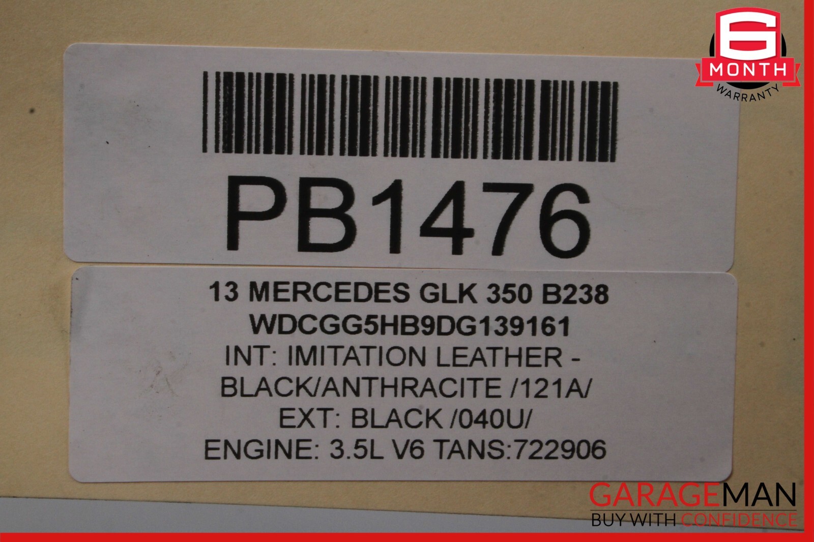 12-16 Mercedes GLK350 E350 C350 M276 V6 3.5L Complete Engine Assy RWD ...