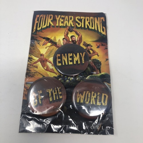 Four Year Strong: Enemy Of The World Button Badges | eBay
