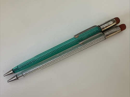 Vintage Lot of 2 Scripto Classic Mechanical Pencil Clear & Green ...