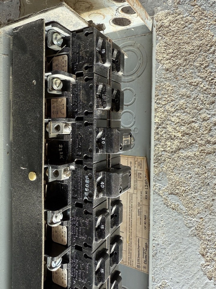 Pushmatic Breaker Panel Bus Bar with 100 amp Main and Breakers | eBay