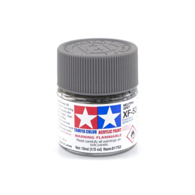 Tamiya XF-53 Neutral Grey Flat Acrylic Paint 10ml 81753 | eBay Australia