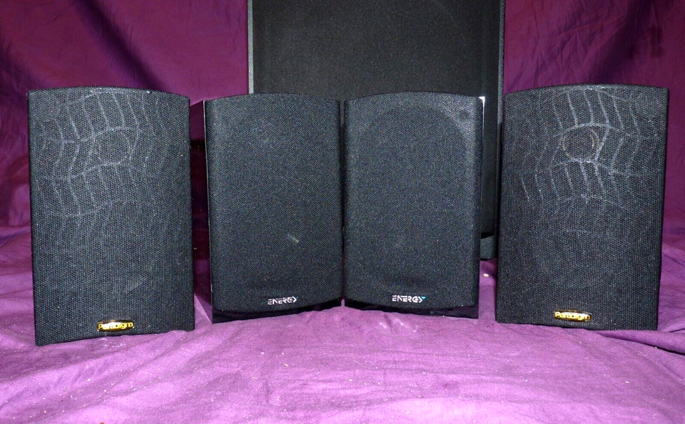 PARADIGM PDR-8 SERIES IV POWERED SUB & 2 CINEMA 70v2PEAKERS & ENERGY ...