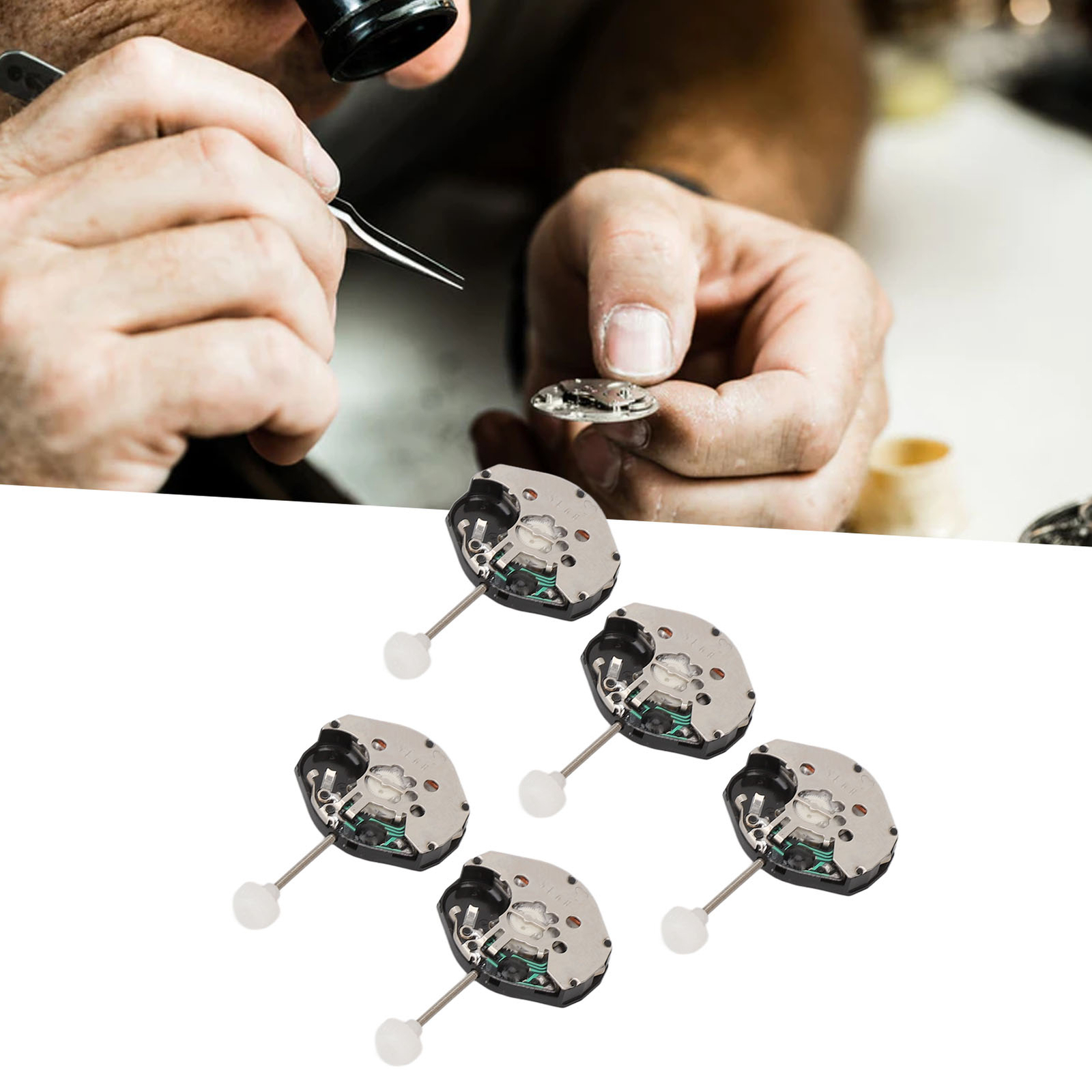 5X Set Watch Movements Watch Quartz Movement Replace SL68 Repairs Watch ...