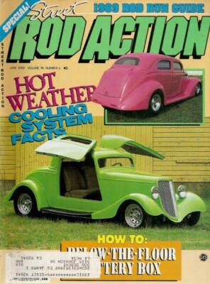 STREET ROD ACTION 1989 JUNE - BELOW THE FLOOR BATTERY BOX, '34 PACKARD ...