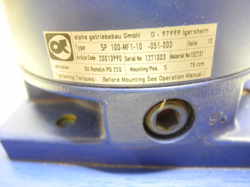 Alpha SP 100-MF1-10 -051-000 SP100-MF1-10 -051-000 Ratio 10 Top Zustand ...