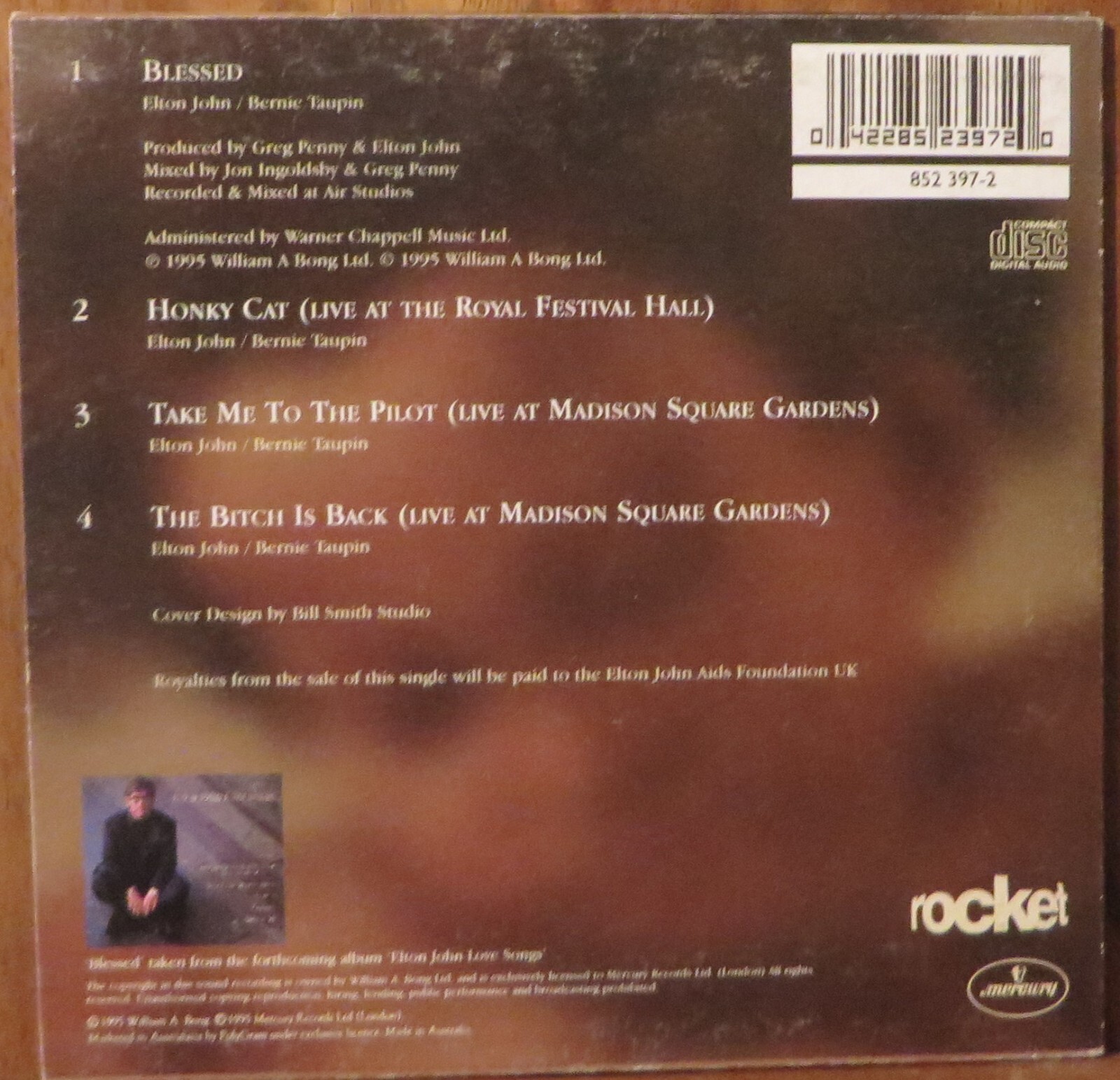 Elton John - Blessed CD single - 1995 Australia | eBay Australia