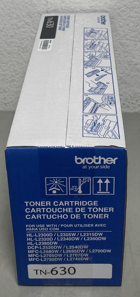 Brother TN-630 Black Toner Print Cartridge - Genuine TN630- Factory ...