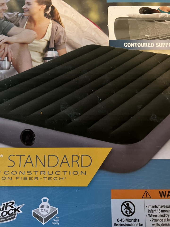 Queen Intex Dura Beam Standard 10" Airbed Queen WITH PUMP - Up to 600 ...