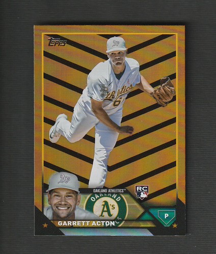 2023 Topps Update Garrett Acton Rookie Orange & Black Parallel #US192 A ...