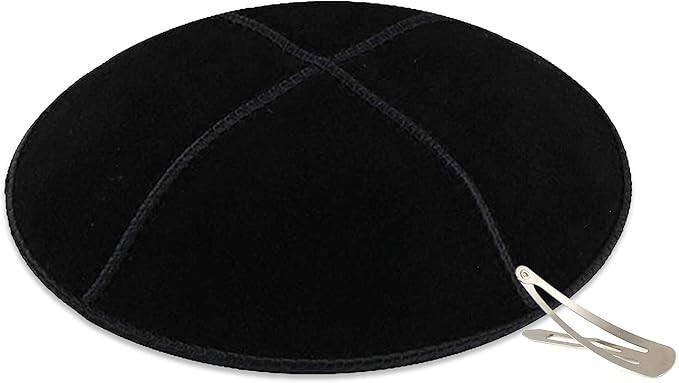 Zion Judaica Genuine Suede Kippot Bulk Packs or Single Pieces Clips ...