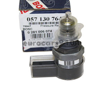 New! Volkswagen VW Audi FUEL PRESSURE REGULATOR OEM BOSCH 0281006074 ...