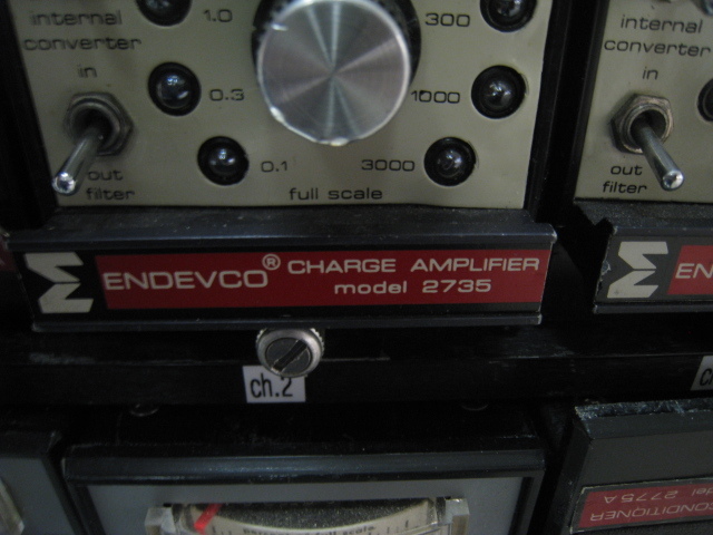 3 Endevco 4948 control racks with 12 signal conditioners 2775A and 5 ...