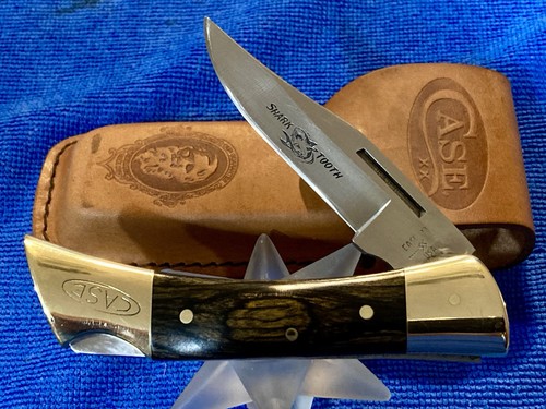 CASE XX CUTLERY USA 1981 HARDWOOD #P197 LG (4-7/8”) LB SHARK TOOTH ...