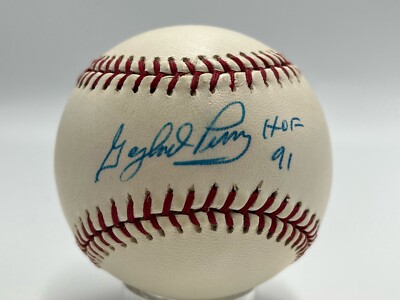 Gaylord Perry Autographed Baseball Inscribed "HOF 91" JSA COA | eBay