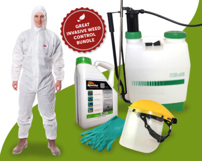 Japanese Knotweed & Woody Weeds Control Kit - Sprayer, PPE & Pro ...