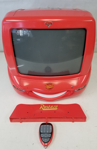 Disney Pixar Cars Lightning Mcqueen 13" CRT TV DVD Combo Television ...