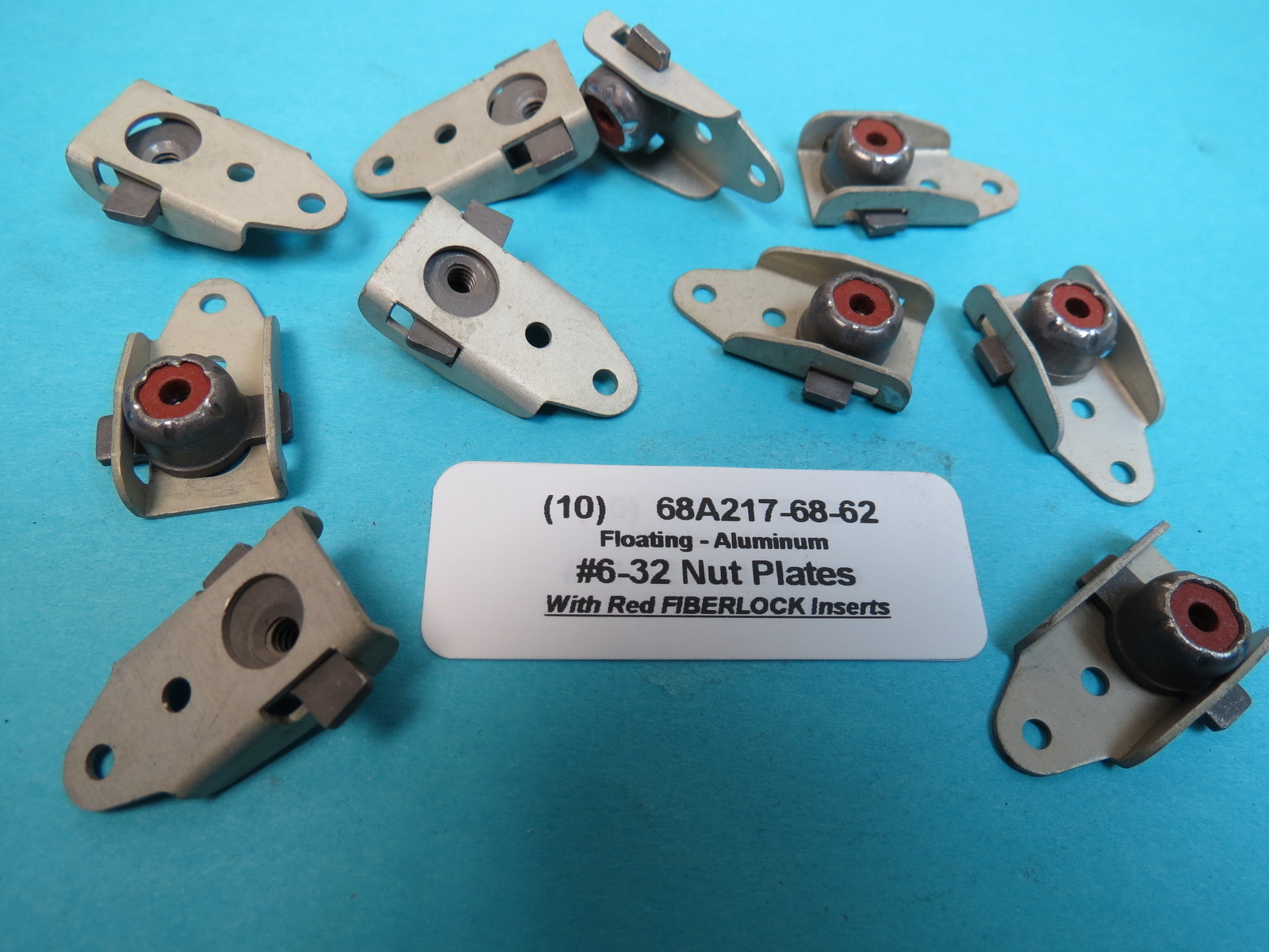 #6-32 Floating 1 Lug Nutplates with Fiberlock Insert Anchor Nut ...